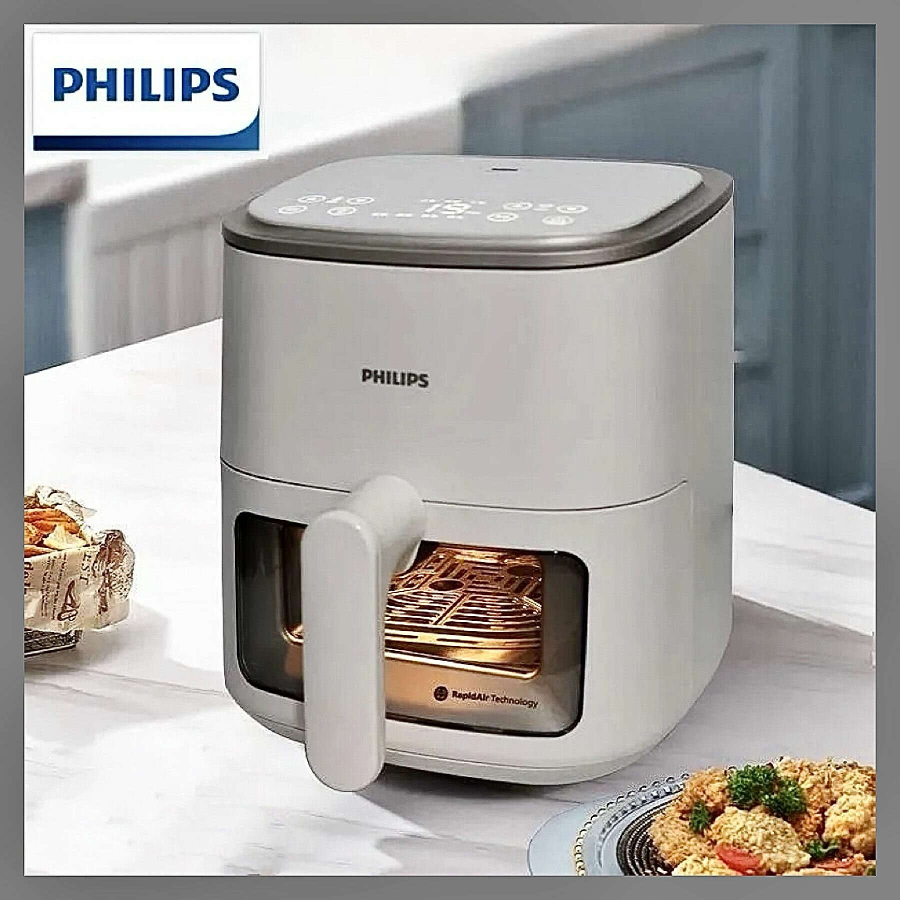 Многофункциональная домашняя фритюрница Philips HD9374, бежевый