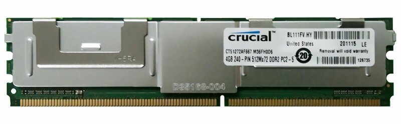 Оперативная память Crucial CT51272AF667. M36FH0D6 DDRII 4Gb