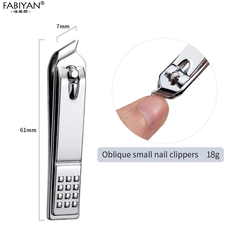 Машинка для стрижки ногтей из нержавеющей стали, профессиональный маникюрный триммер, щипцы для пальцев, нож, серебряные инструменты для педикюра и ногтей