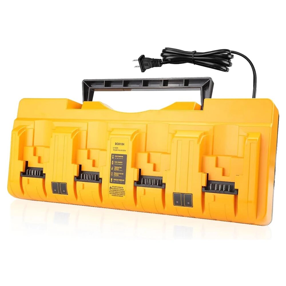 Быстрое зарядное устройство для аккумуляторов DEWALT 4-х портовое EU Plug