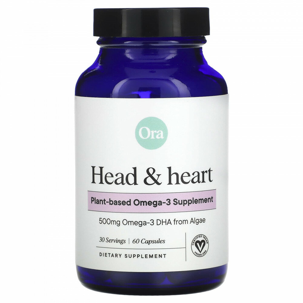 Ora, Head & Heart, 250 мг, 60 капсул