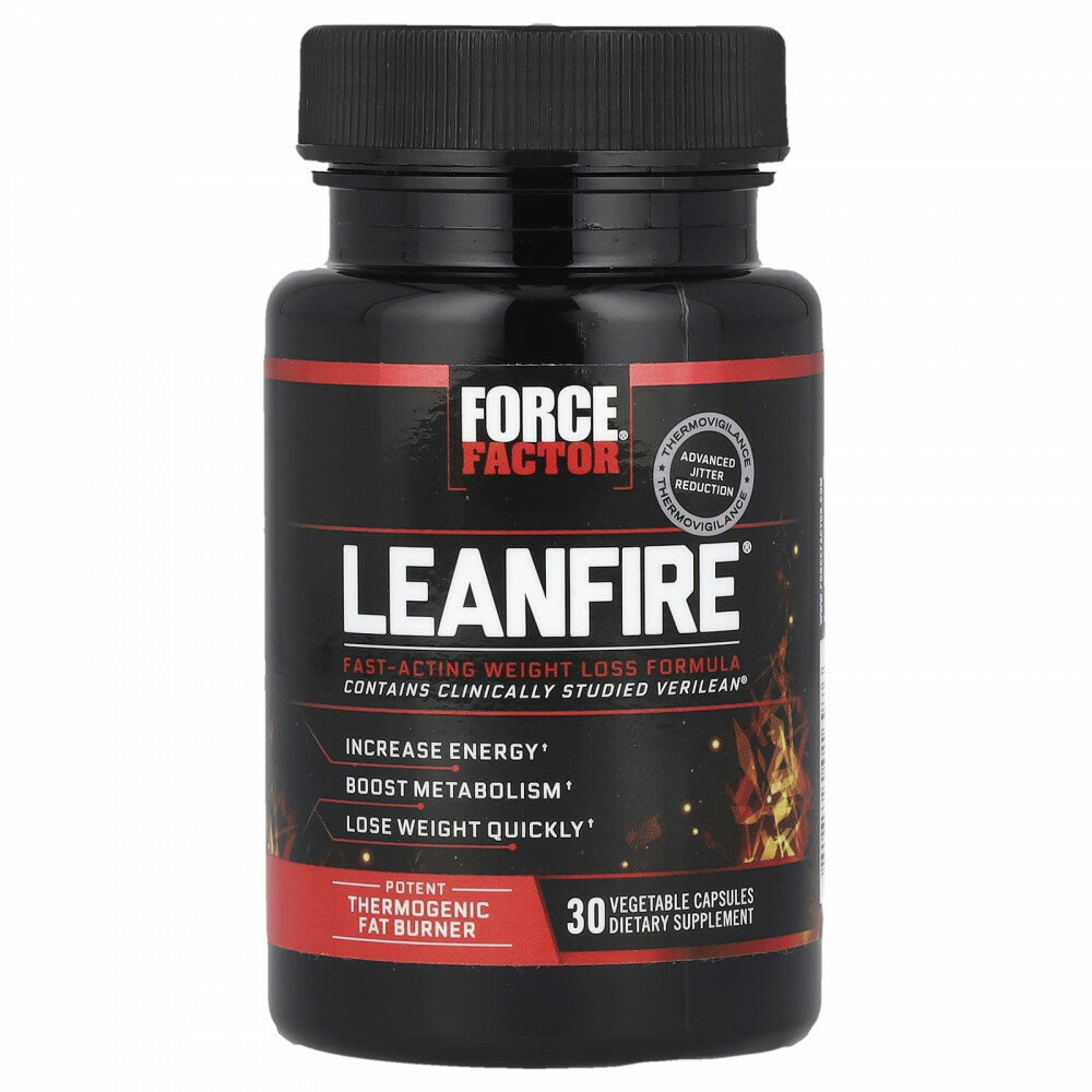 Force Factor, LeanFire®, 30 растительных капсул