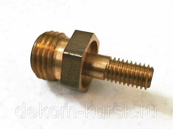 Ниппель Джилекс насоса Джамбо переходник латунный пластмассового корпуса НР1/4" х М6