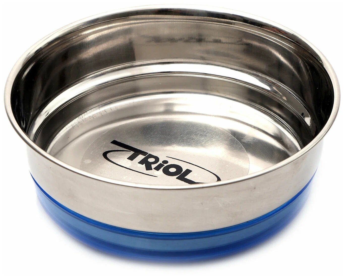 Triol Миска металлическая с синей резинкой 300 мл.