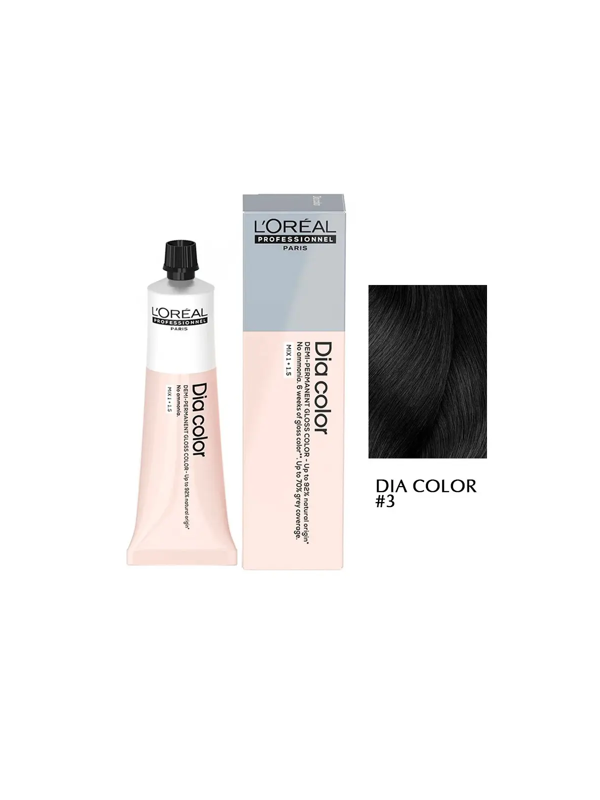 L'Oreal Professionnel L'Oreal Dia Color 3 - Краситель-блеск без аммиака темный шатен 60 мл