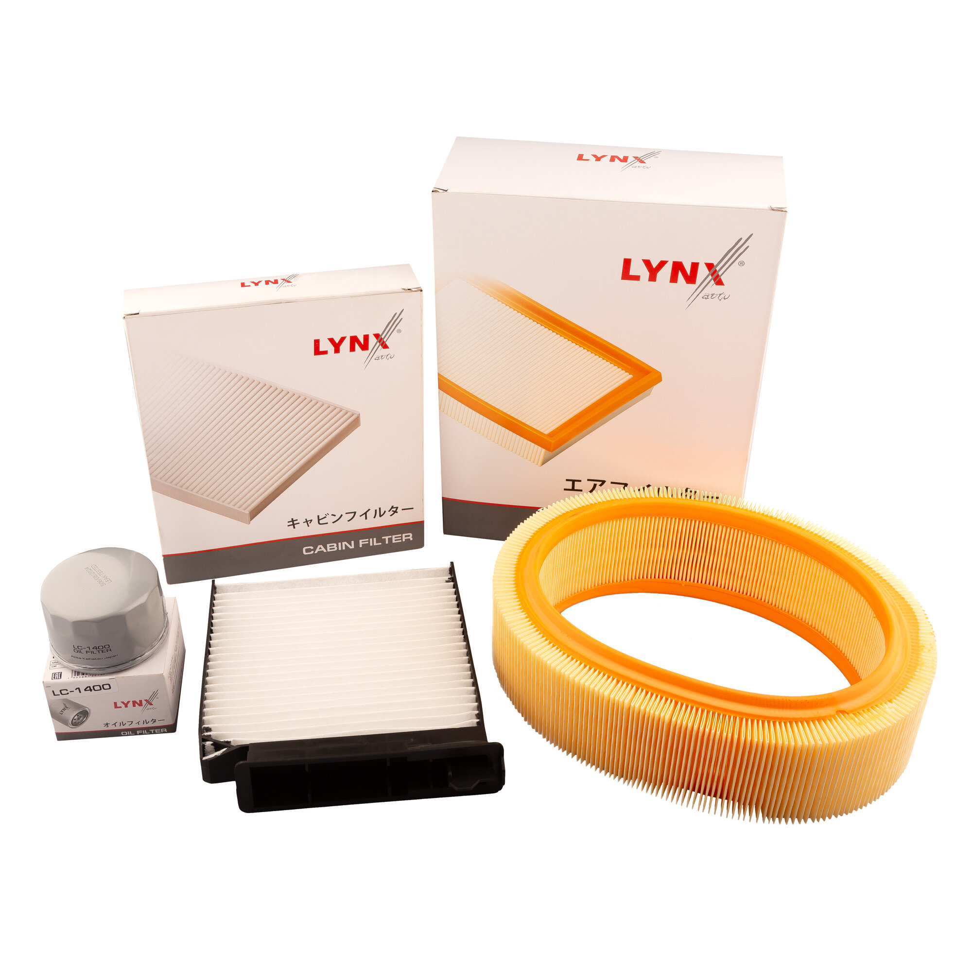 Комплект фильтров для ТО Renault Logan 1, Sandero 1 (1.4-1.6 8 клапанов до 2012 года выпуска) LYNXauto