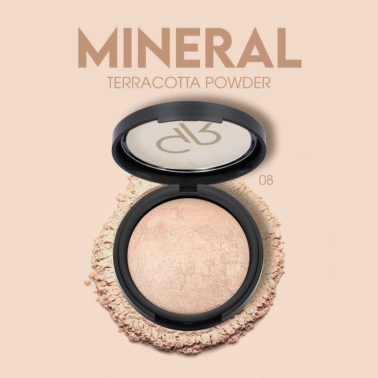 Golden Rose Пудра компактная MINERAL Terracotta Powder, тон 08