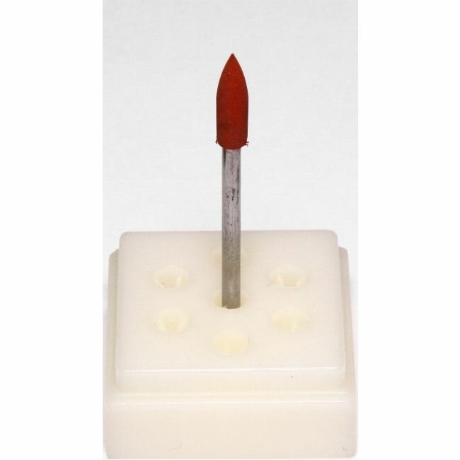 Полир силиконовый с добавлением алмаза для обработки стеклокерамики конический D-4мм, H-13мм, MED