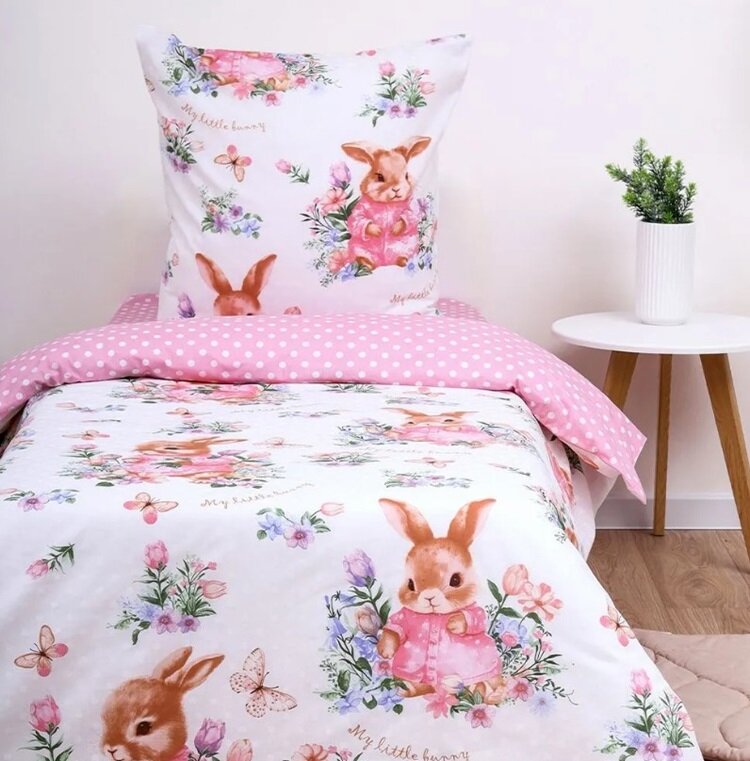 КПБ Василёк поплин Тинейджер 500119/1 Моя зайка размер 1,5 спальный для детей и подростков