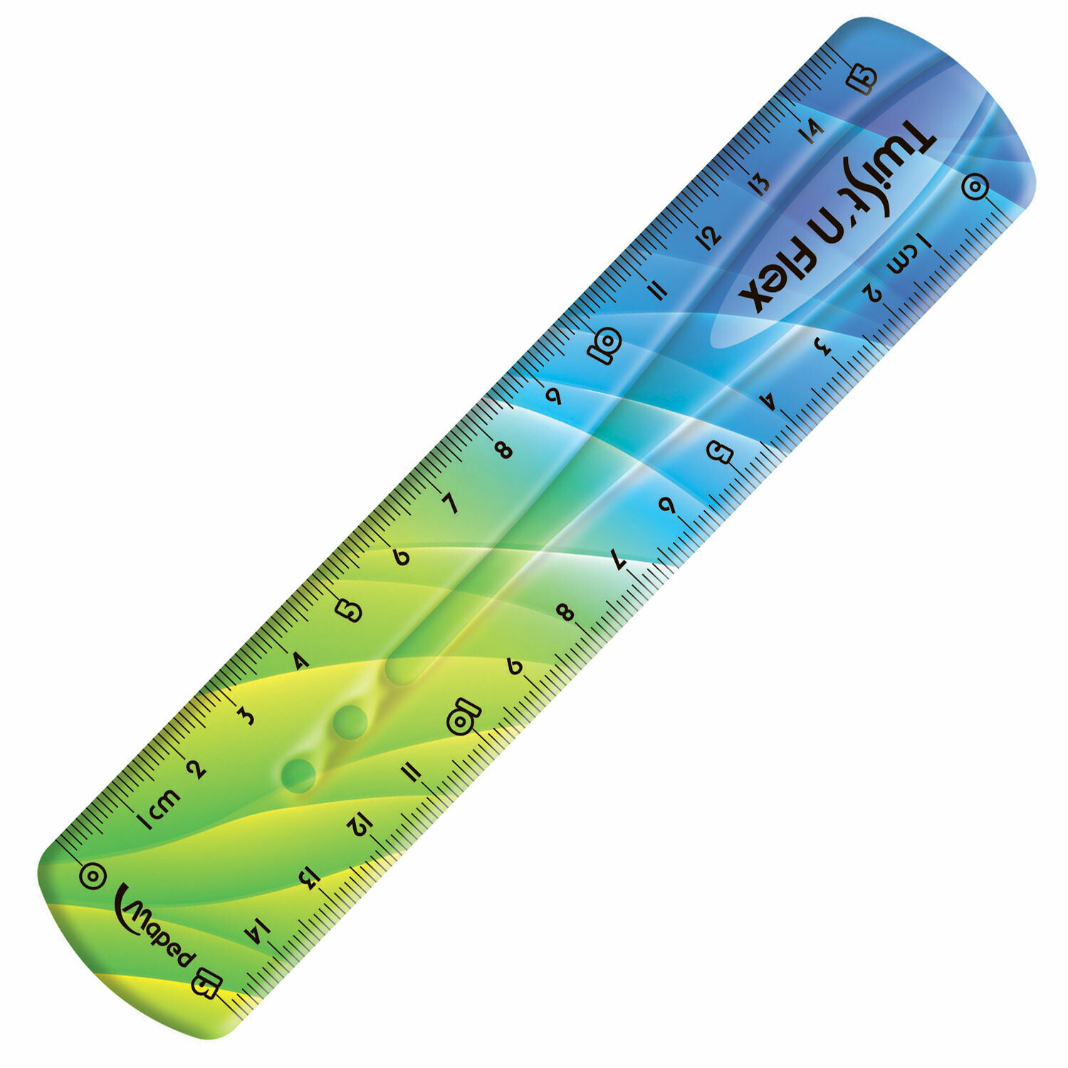 Упаковка 20 шт. Линейка пластик 15 см, гибкая, MAPED (Франция) "Twist'n Flex Patterns", ассорти, 279115