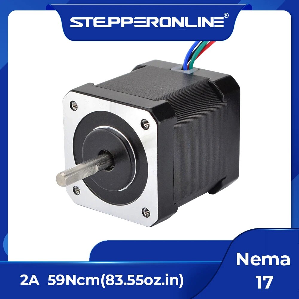 STEPPERONLINE Nema 17 Шаговый двигатель 17HS19-2004S1 48 мм для 3D-принтера