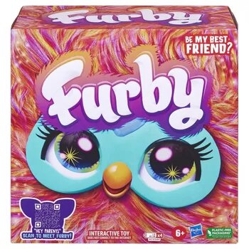 Hasbro Furby Plush Toy Ферби Интерактивные плюшевые игрушки с голосовой активацией и модными аксессуарами, Подходит для детей старше 6 лет