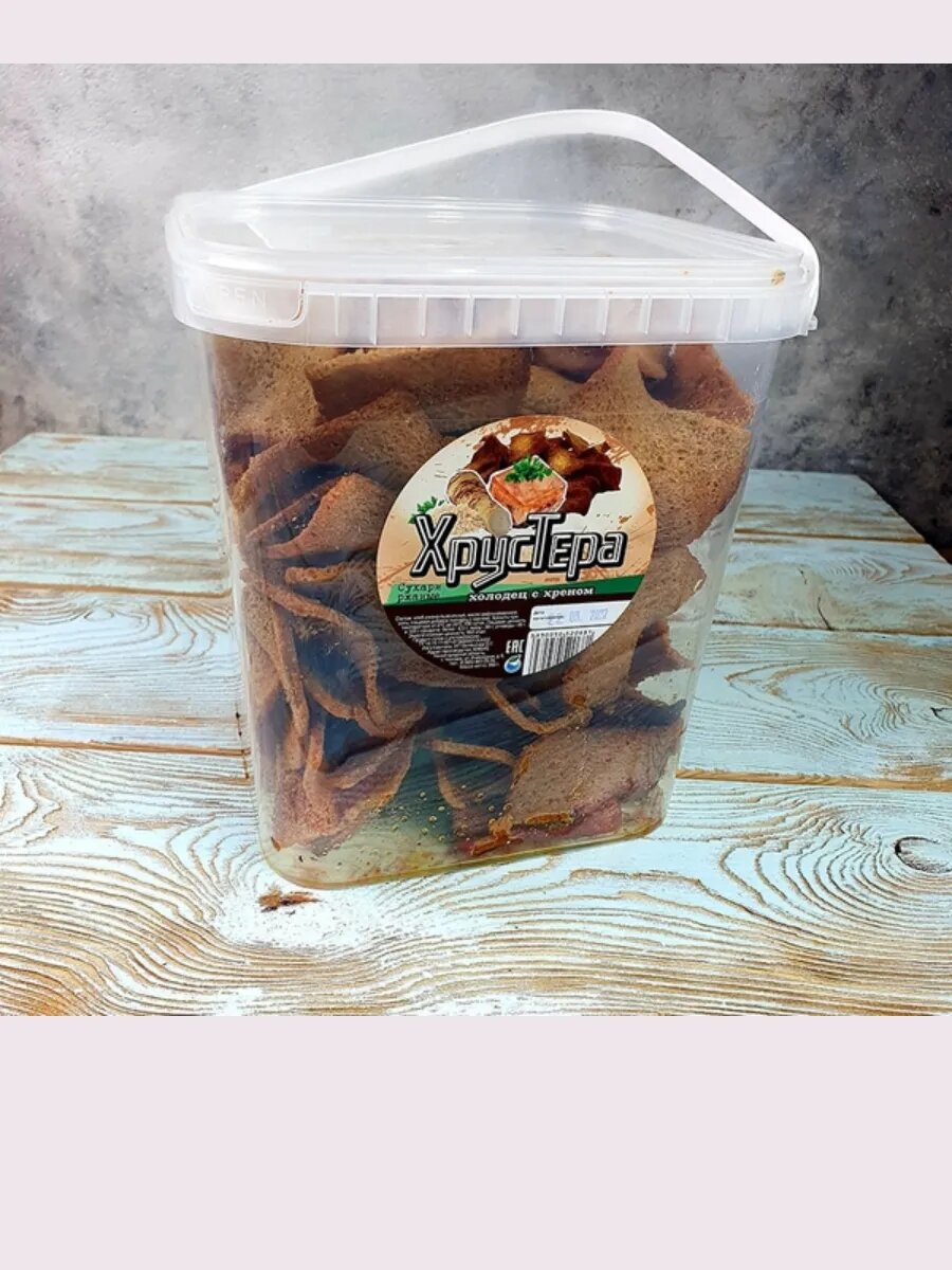 Гренки "Хрустера" холодец-хрен 950 г.