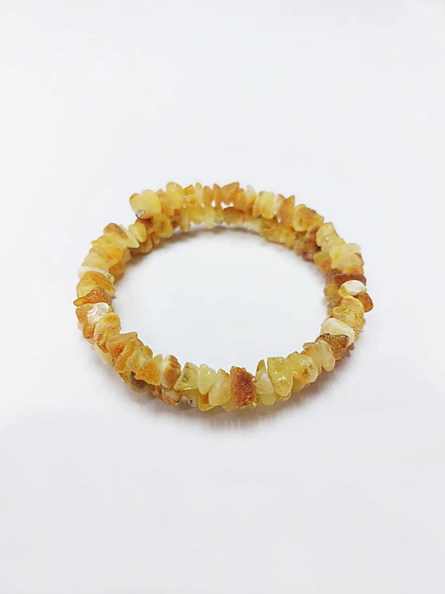 Незамкнутый браслет, янтарь