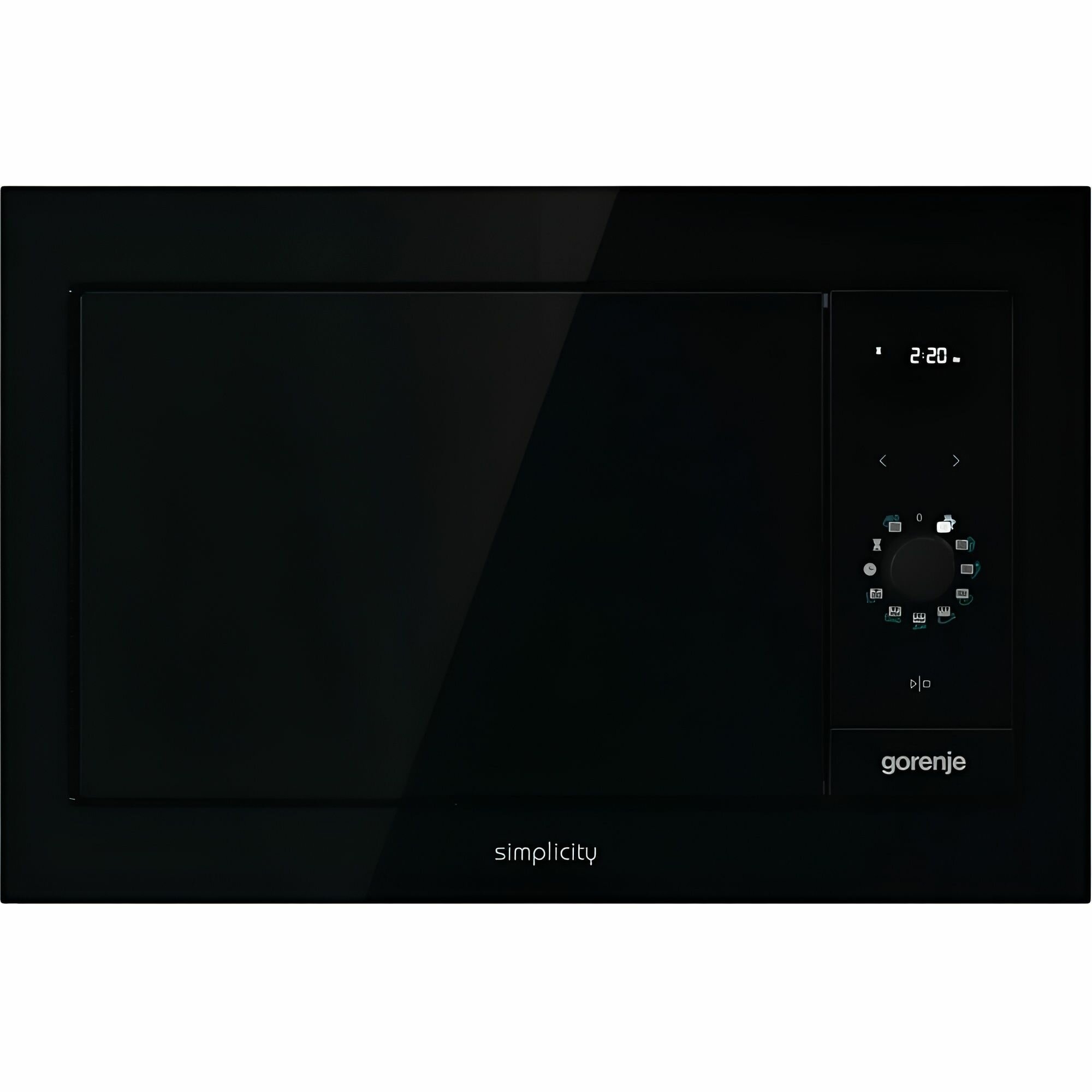 Встраиваемая микроволновая печь Gorenje BM235G1SYB, 900Вт, кварцевый гриль, блокировка от детей, 23л