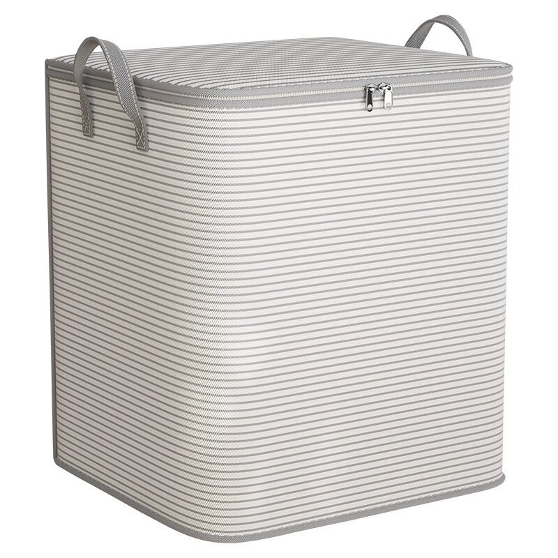 Коробка для хранения, для одеял и сумок, пыленепроницаемая, текстиль, серый