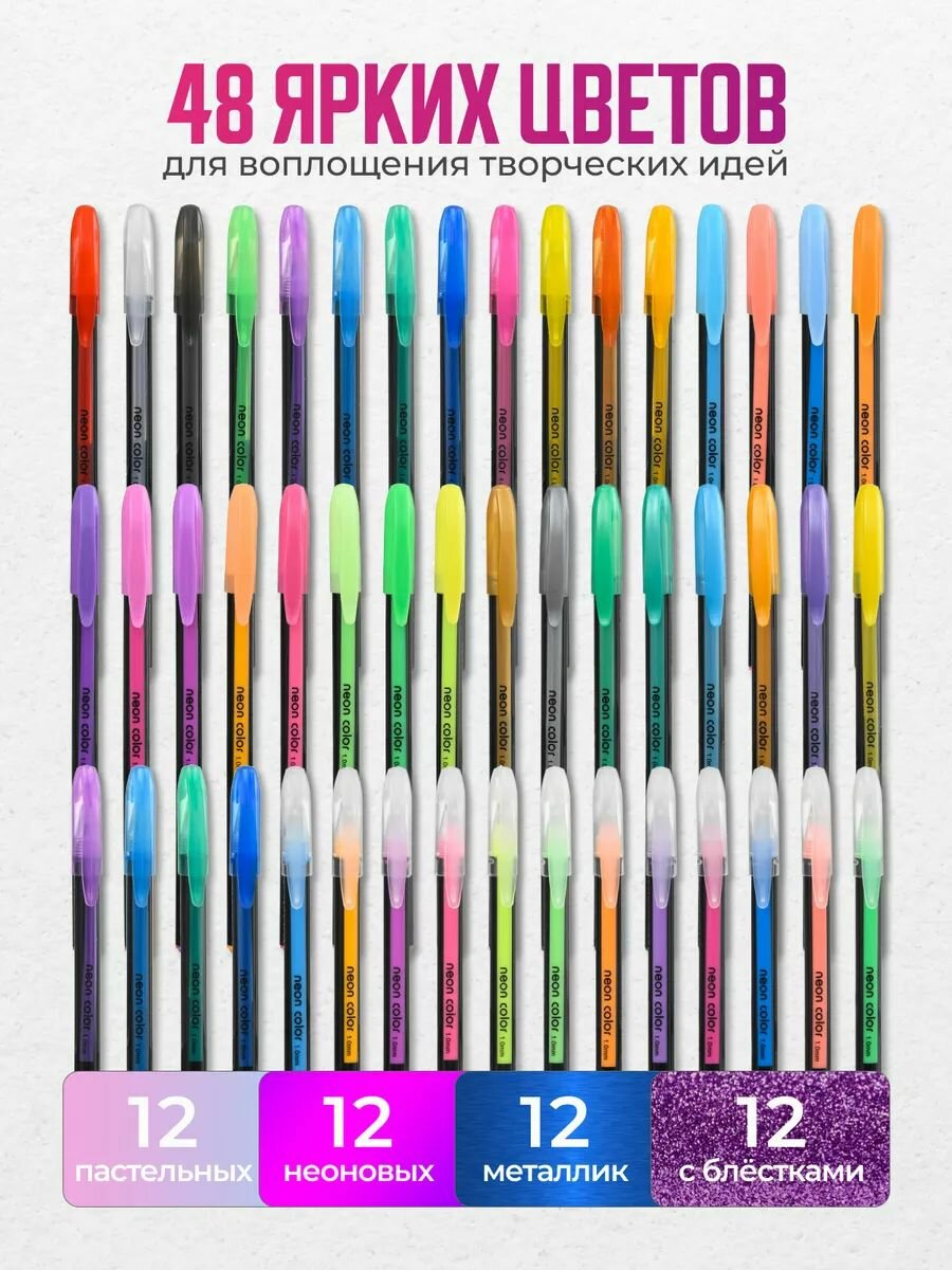 Набор маркеров, блестящая гелевая ручка для раскрасок, журналов, рисования