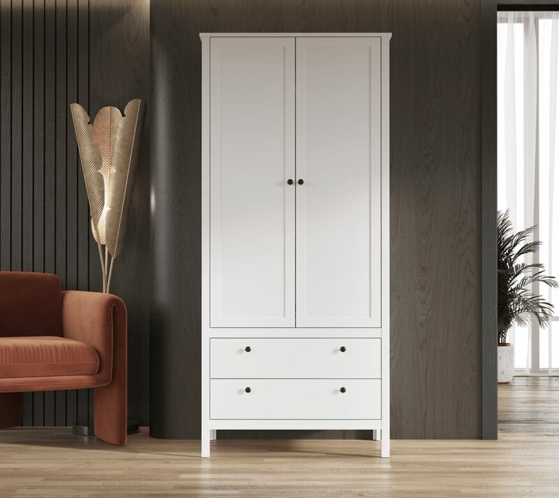 EWA Шкаф двустворчатый SZF2D2S/90, белый