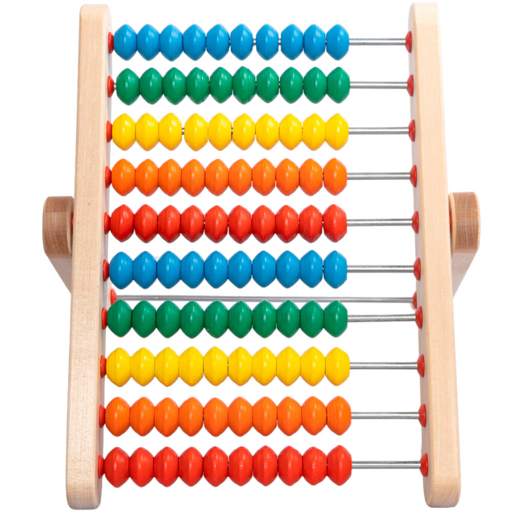 Деревянные Счеты детские игровые, разноцветные, для детей от 3 лет
