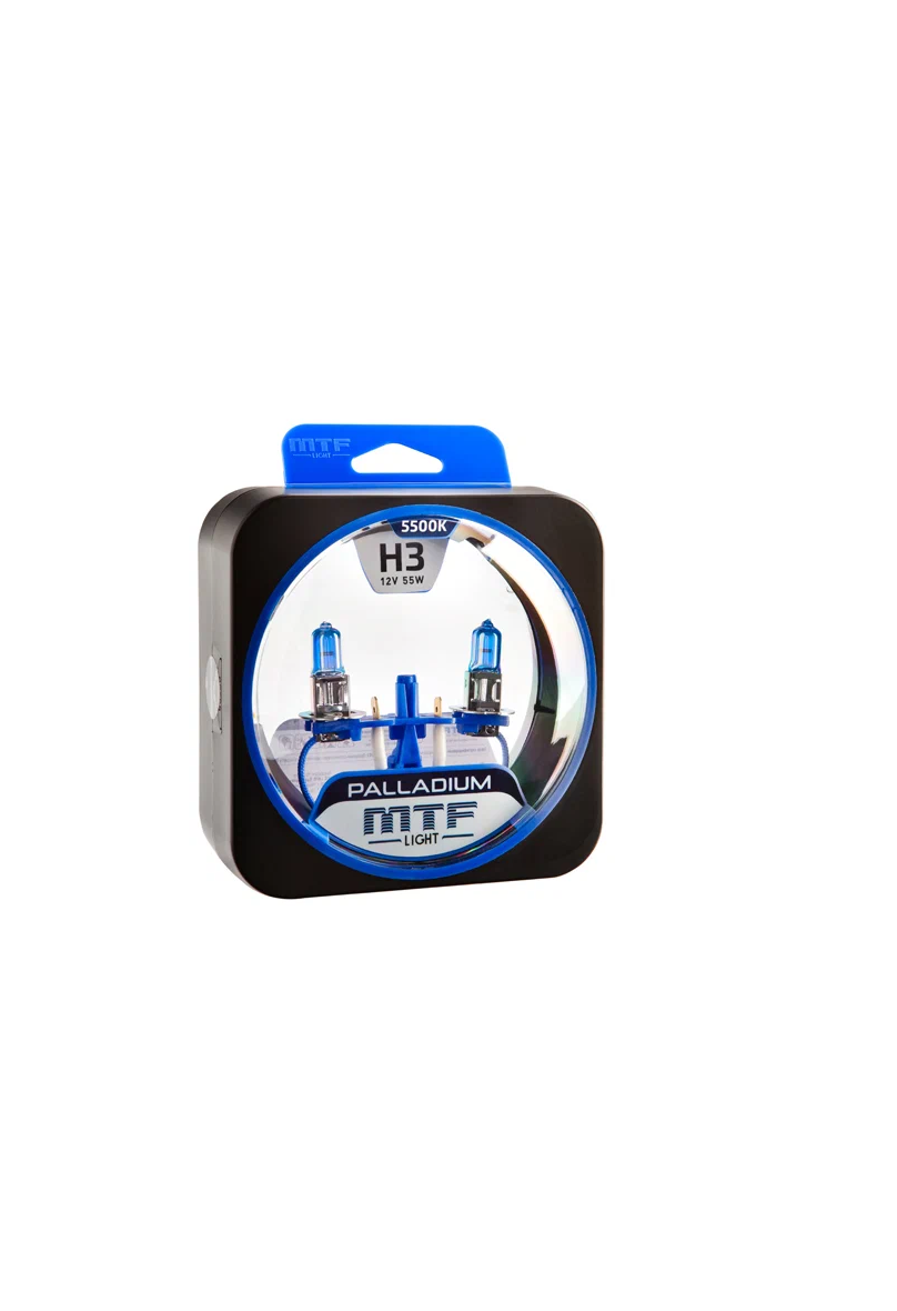 Галогеновые лампы MTF light Palladium H3 12V 55 Ватт. (2 лампы)