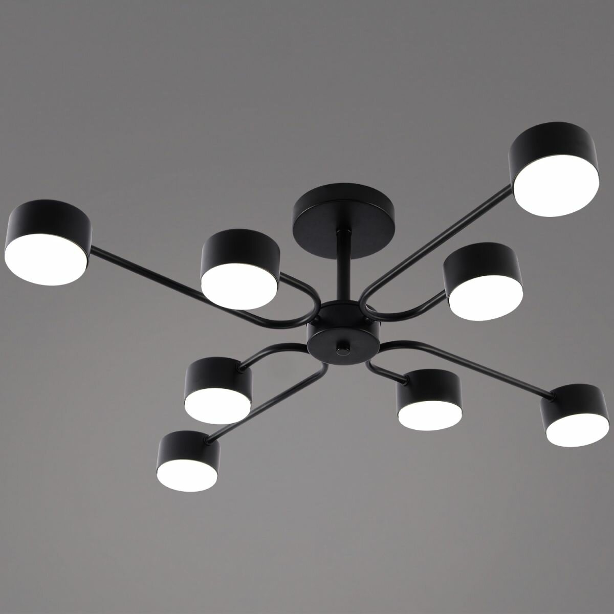 Люстра на штанге Reluce 03708-0.3-08 BK GX53