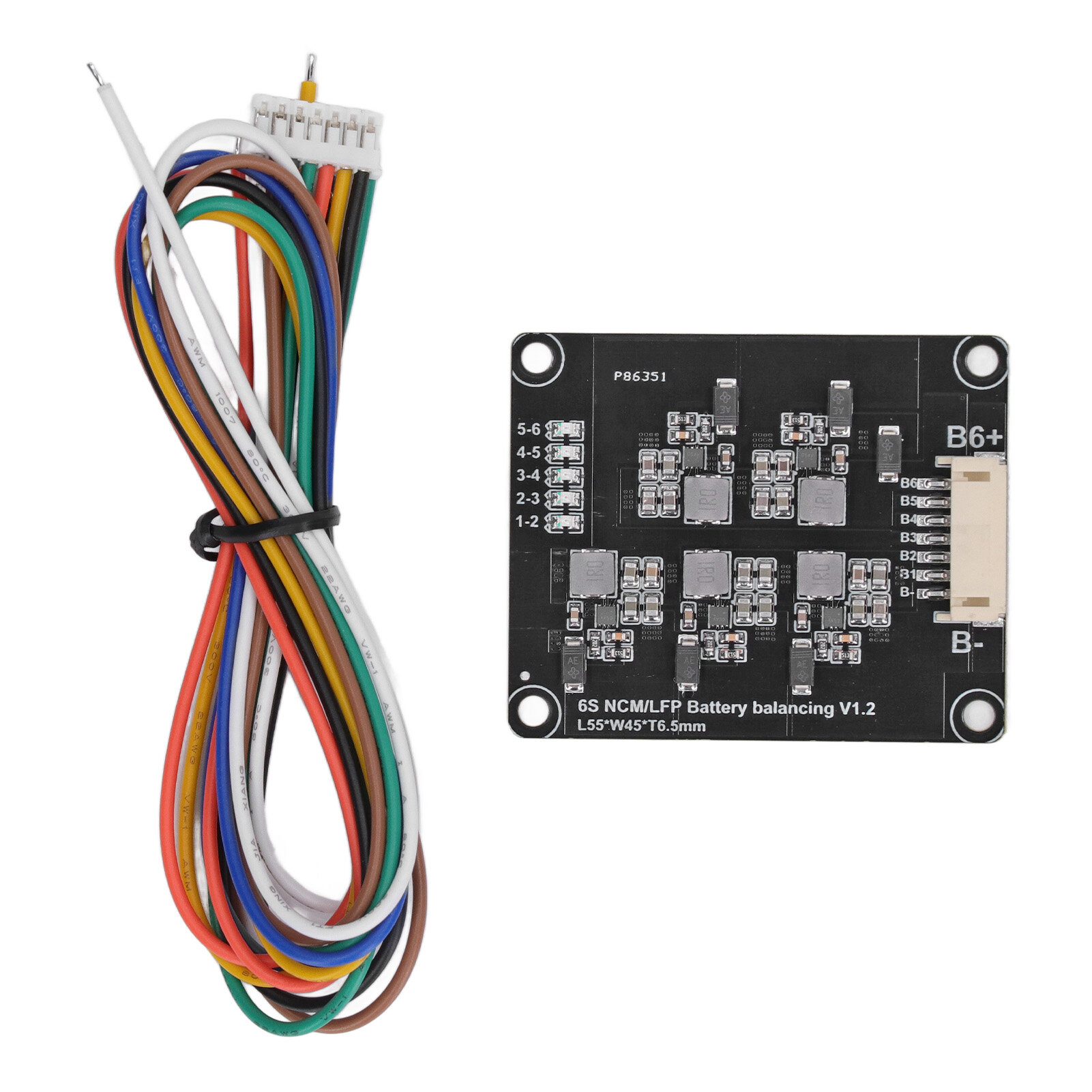 Активный балансир для батареи 6S (индуктивный, 1.2A)