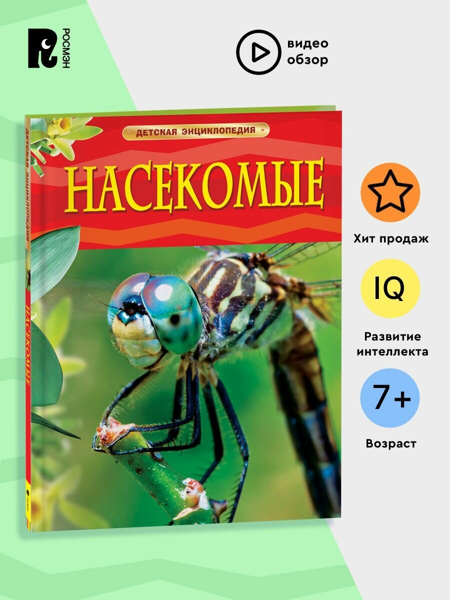 Насекомые. Детская энциклопедия школьника. Познавательная книга о природе для детей от 7 лет