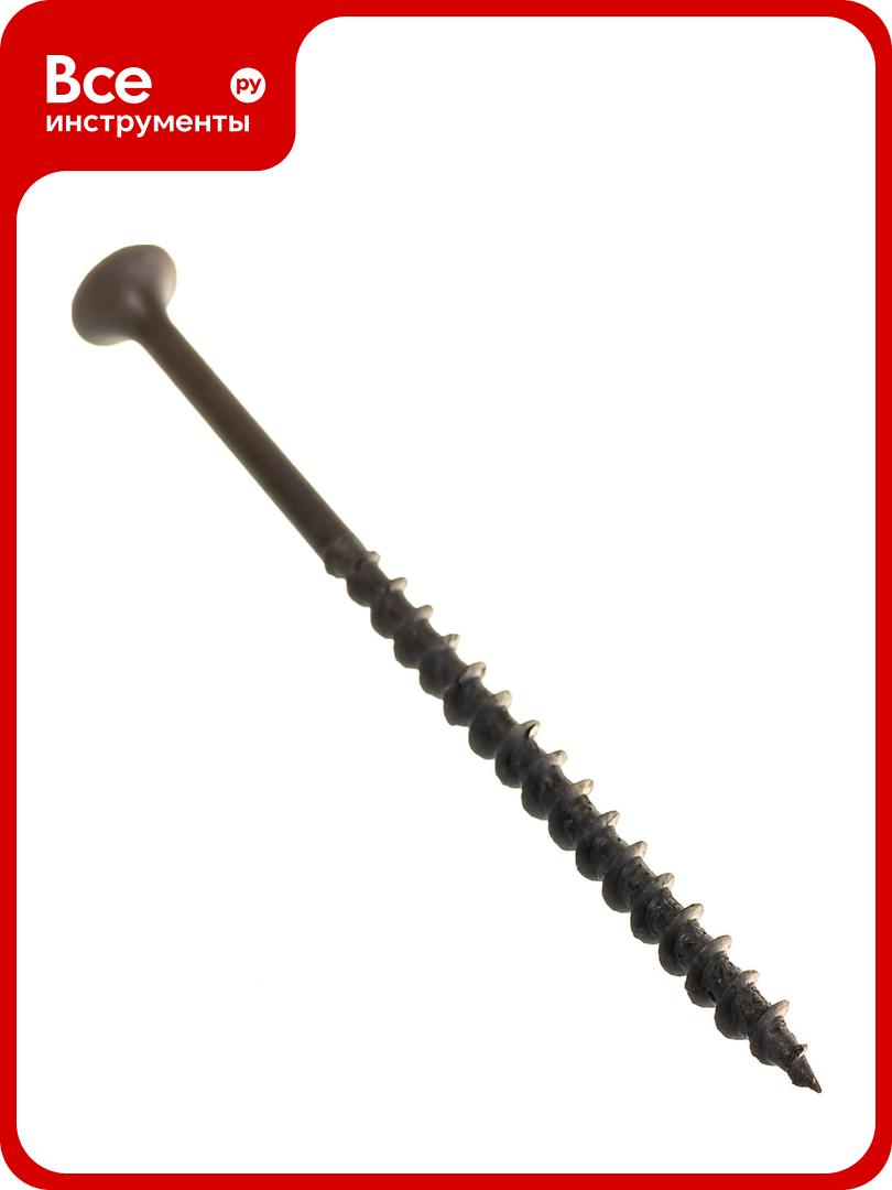 Саморез, VIPКрепеж, по дереву VIPКрепеж черный 4,2х76 к 216 шт 40126 VIP