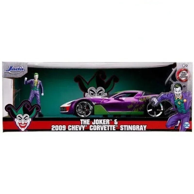 Jada 1:24 2009 Chevrolet Corvette Stingray Custom With Action Figure Diecasts Toy, Детские игрушки, подарки для коллекционеров