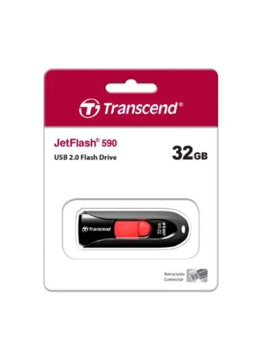 32 ГБ JetFlash 590K TS32GJF590K черный USB 2.0 A