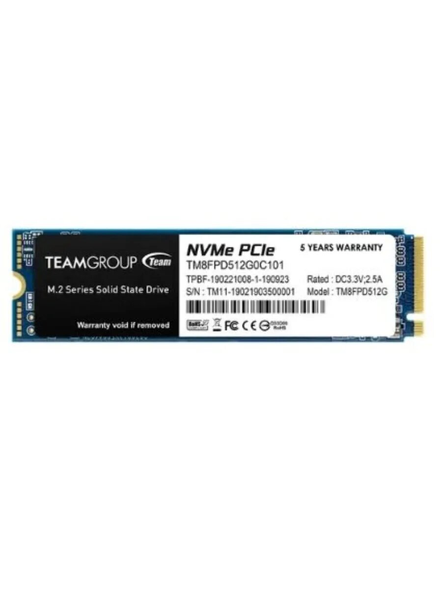 512 ГБ M.2 NVMe накопитель TM8FPD512G0C101 - PCIe 3.0