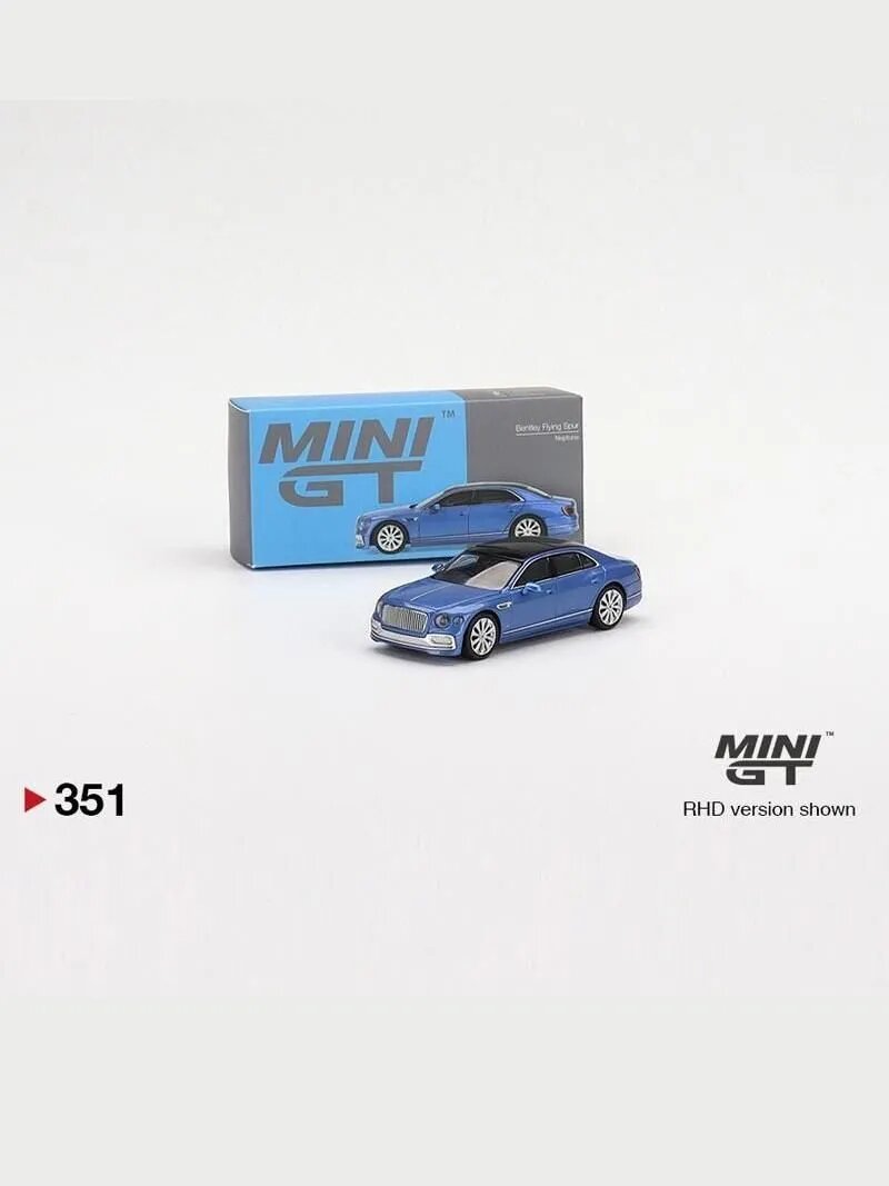 Машинка MINI GT 1/64 #351 Bentley Flying Spur Neptune Die-cast Alloy Car Model Collection Toy Gift