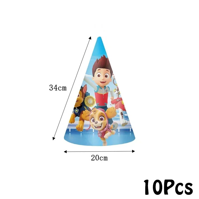 Набор колпаков «Щенячий патруль» PAW PATROL, 10 шт, Цвет: Hat
