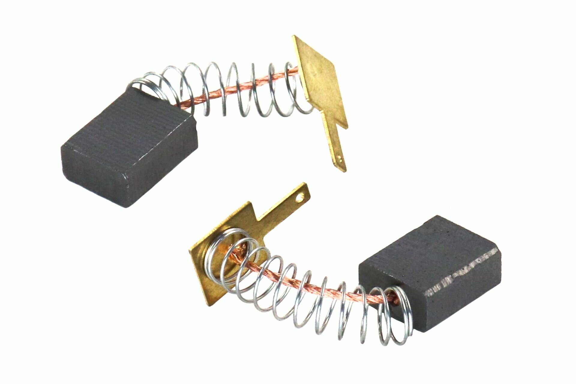 Щетки (№581) Интерскол (6х11х13,5) Поводок пружина, квадрат. пятак