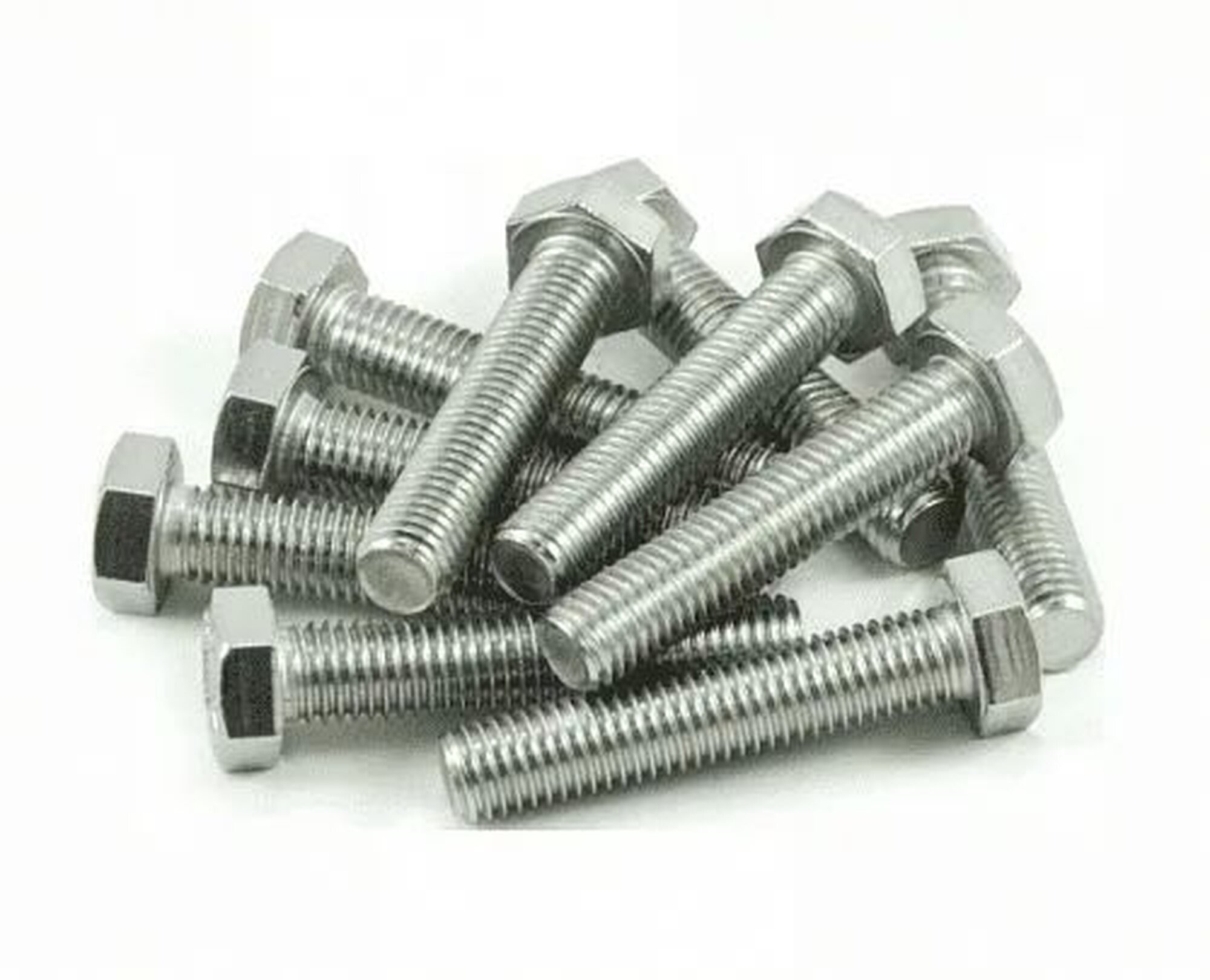 Болты Шпунтик DIN 933, сталь, оцинкованные, 16x65 мм, 20 штук