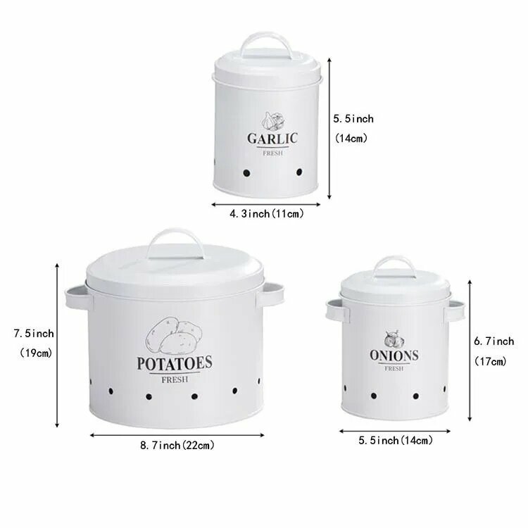 Емкость для лука, чеснока, 3 шт