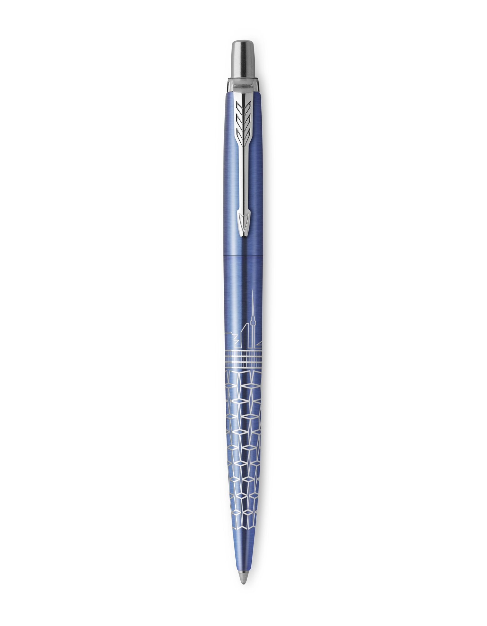 Ручка шариковая Parker "Jotter Seoul Blue CT" синяя, 1,0мм, кнопочн, подарочная упаковка 2221600