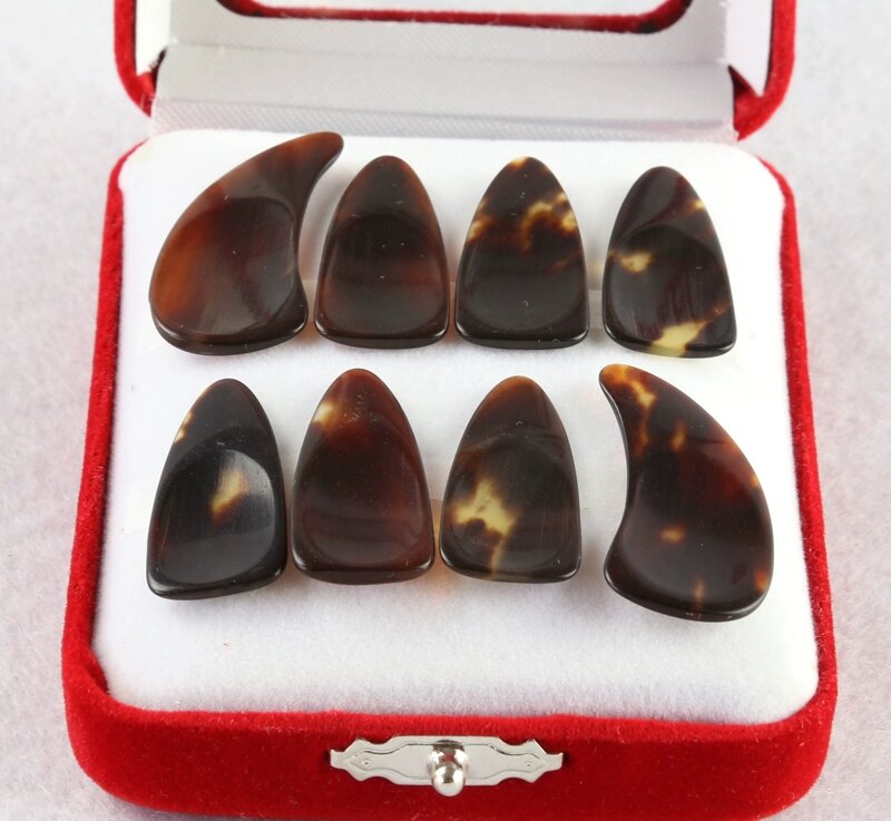 Ногти гучжэн для начинающих, малышей, девочек, древние накладные ногти, маленькие, средние и большие тонкие ногти.