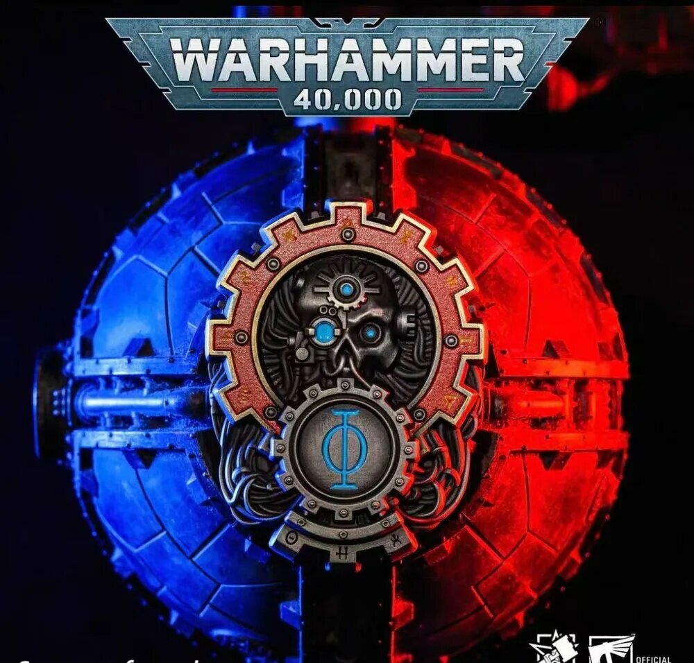Значок Техножреца Адептус Механикус коллекционная печать чистоты Warhammer 40k