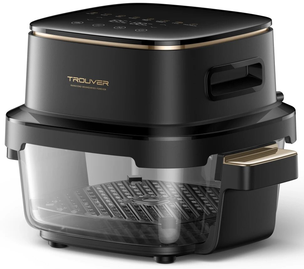 Аэрогриль Trouver AF20 Pro, 1700 Вт, 6.5 л, ТЭН, сенсор, черный/золотистый