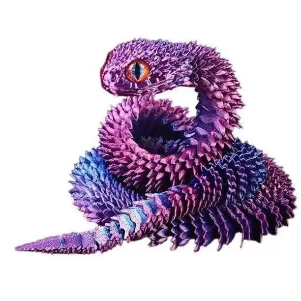 3D Печатная Змея из PLA 30CM A1