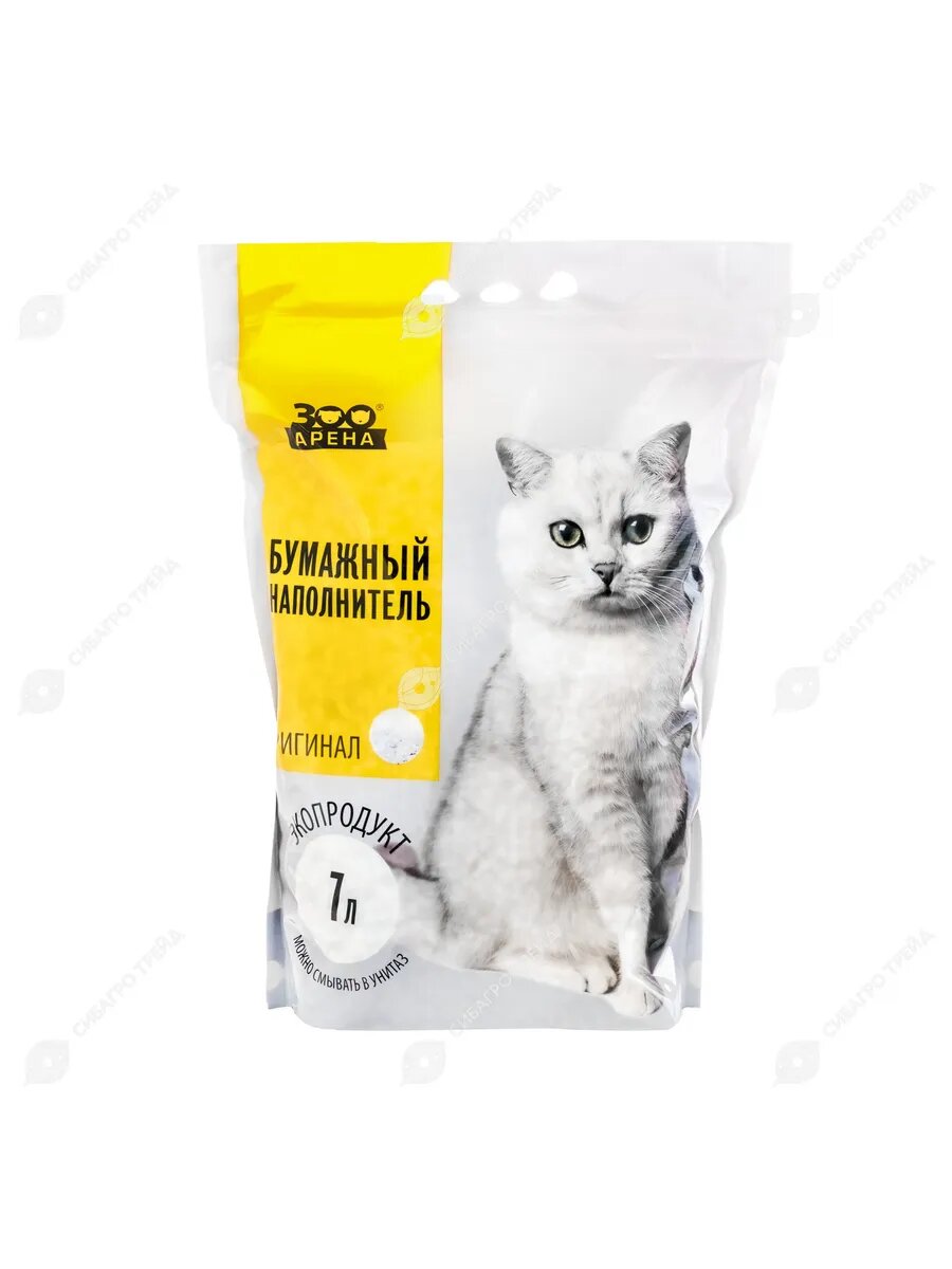Наполнитель ЗооАрена (без зап.) 7л. бумажный