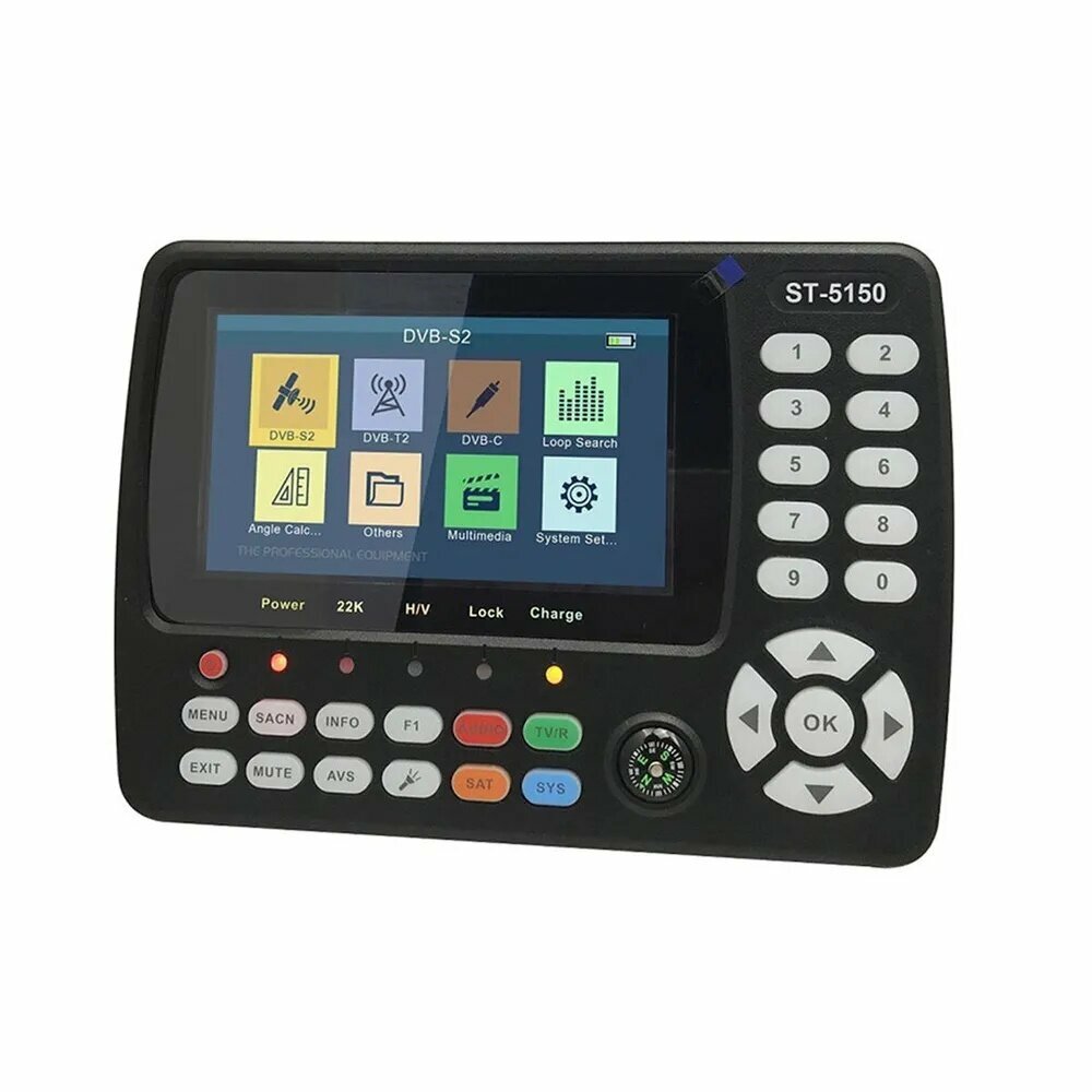 Для ST5150 DVB-S2/T2/C COMBO Finder, спутниковый измеритель сигнала 265 MPEG-4 16APSK, спутниковый ТВ-ресивер, ЕС