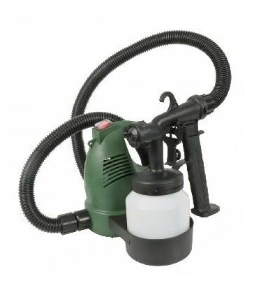 Электрический краскопульт Калибр ЭКРП-600/0,8, зеленый