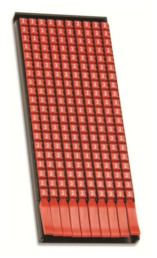 Маркер для кабеля 1.5-2.5мм символ "2" (уп.200шт) DKC MKF2S2