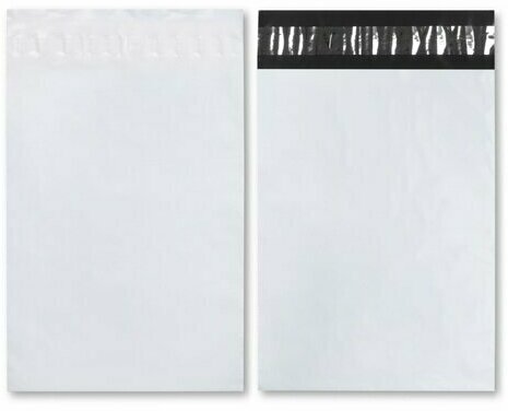 Курьер-пакет без печати, без кармана,170x240+40, 50 мкм (100 шт/уп), 1375608