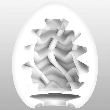 59981 Tenga Egg Wavy II. Мастурбатор с рельефом в виде волн