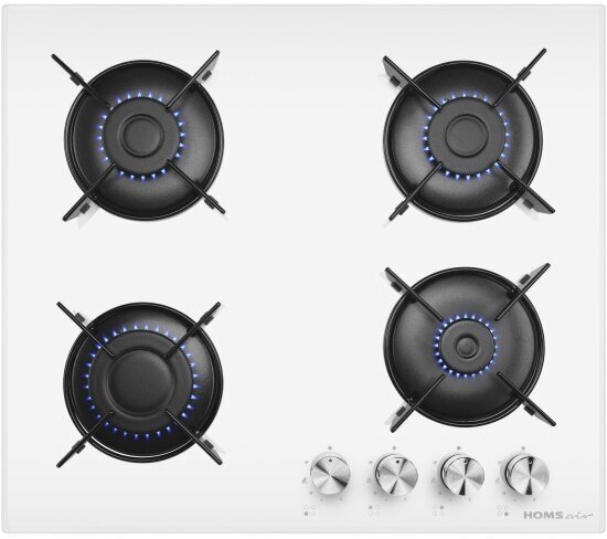 Газовая варочная панель Homsair HGG641EWH