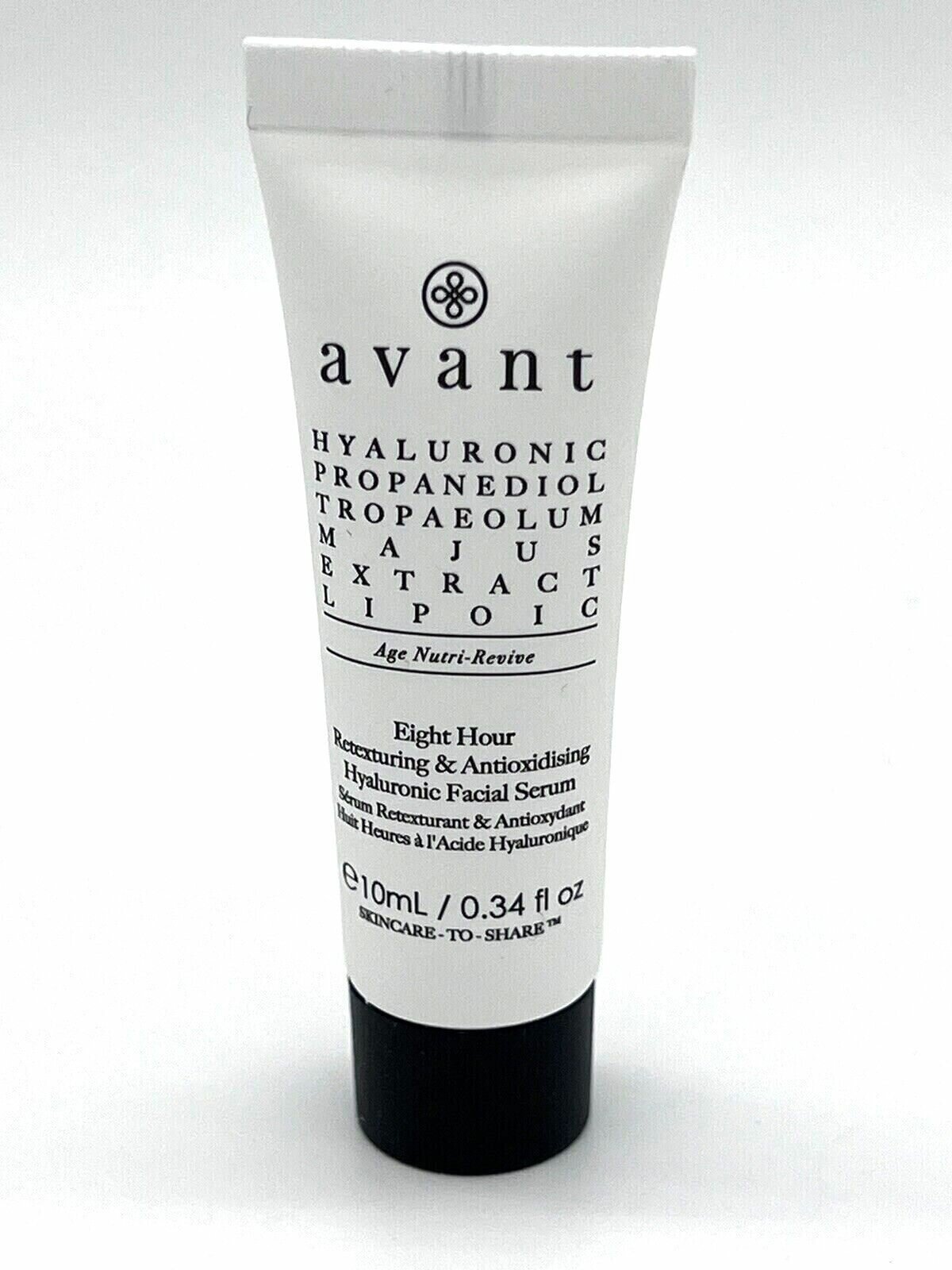 Антиоксидантная и ретекстурирующая сыворотка, c гиалуроновой кислотой для лица, мини-формат Avant hyaluronic propanediol tropaeolum majus extract lipoic 10ml