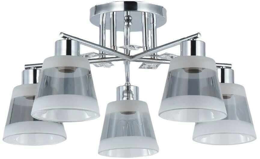 Люстра классическая 12225/5CR WT+GR ЭкономСвет
